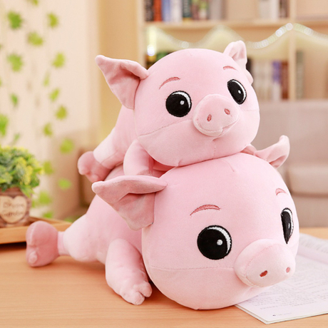 30/40/50/60 cm Soft Pink Pig Plush Toy Soft Stuffed Cute Animal Pig ...